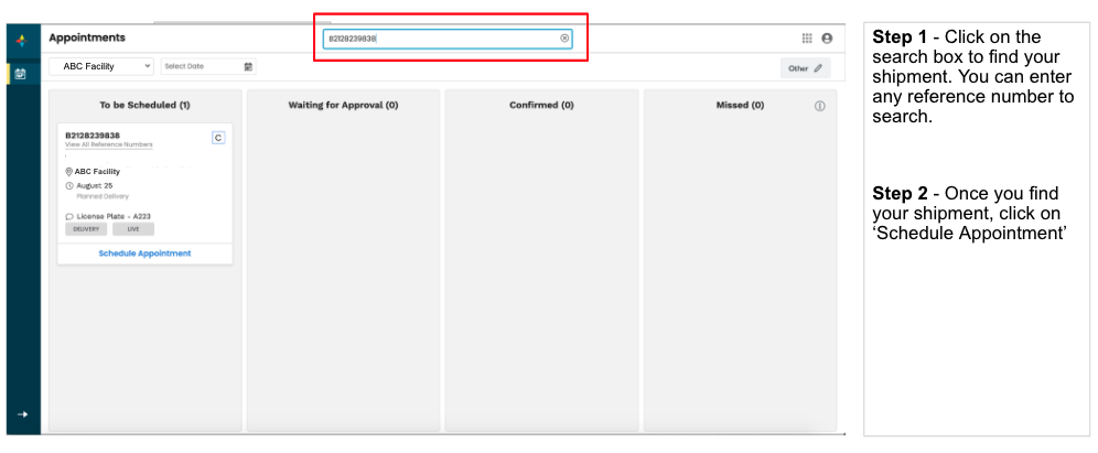 Appointment Manager: Carrier User Guide