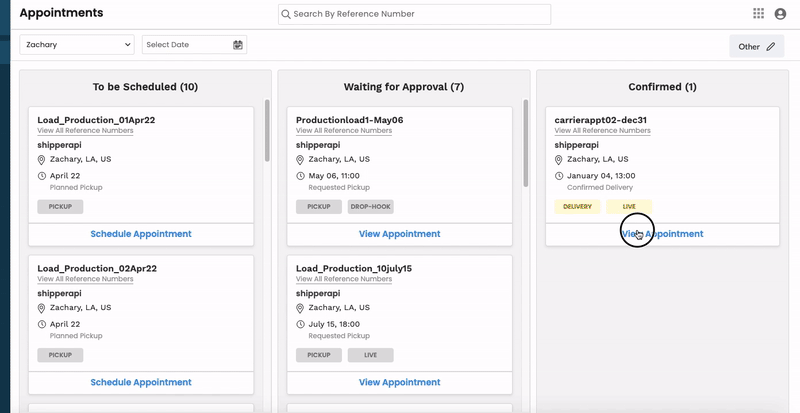 Appointment Manager/Slot Manager (Carrier User Guide)
